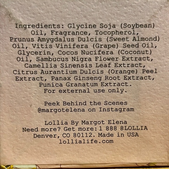 Margot Elena | Bath & Body | Lollia Breathe Dry Body Oil 9notes Peony ...